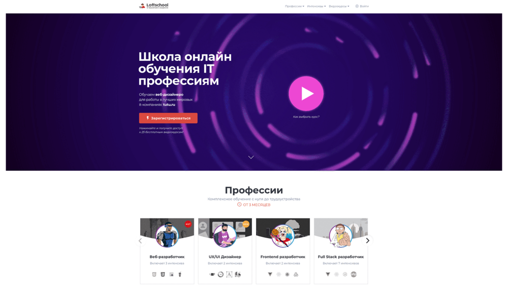 Loftschool – IT онлайн школа