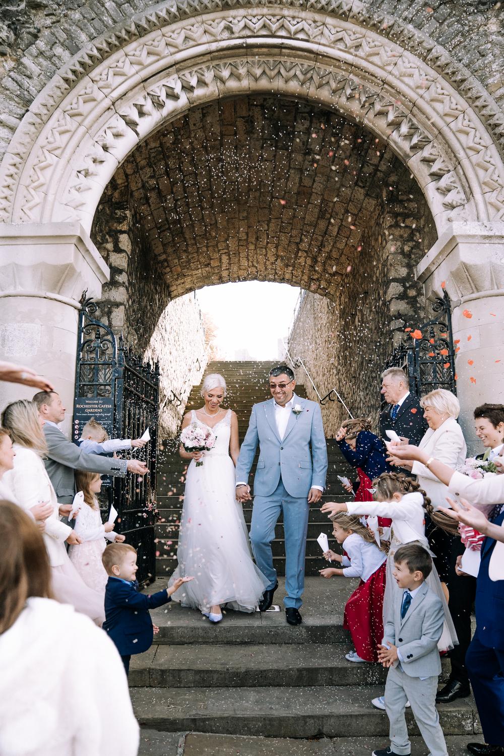 Intimate wedding in Guildhall museum, Rochester