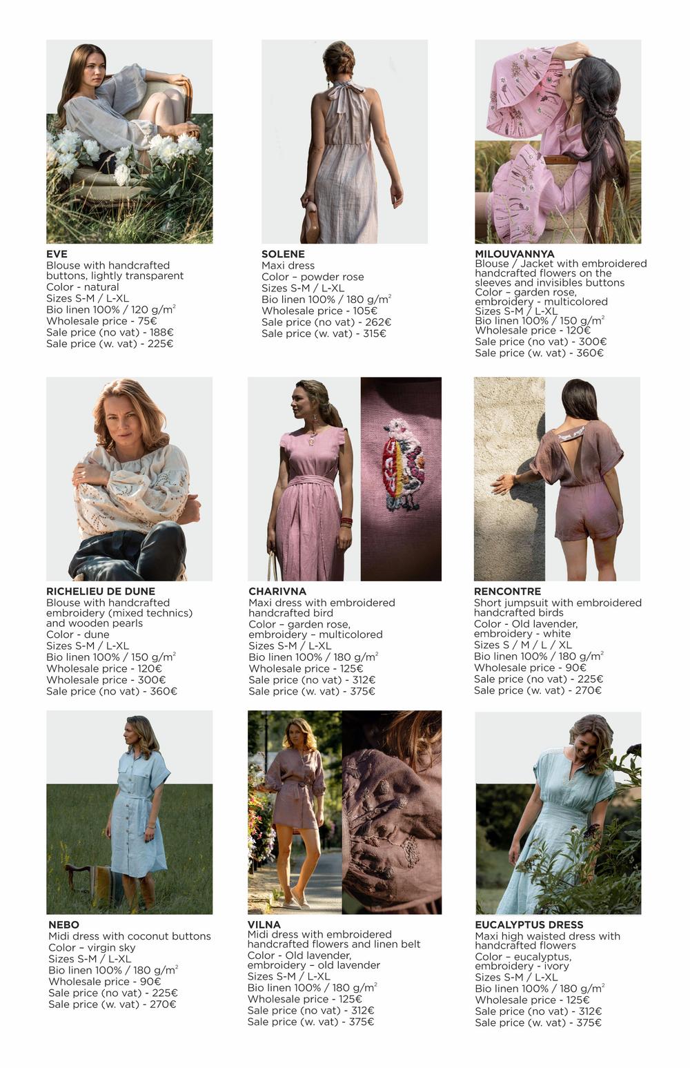 LINE SHEET /ORDER FORM