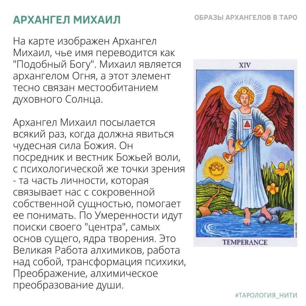 ОБРАЗЫ АРХАНГЕЛОВ В ТАРО