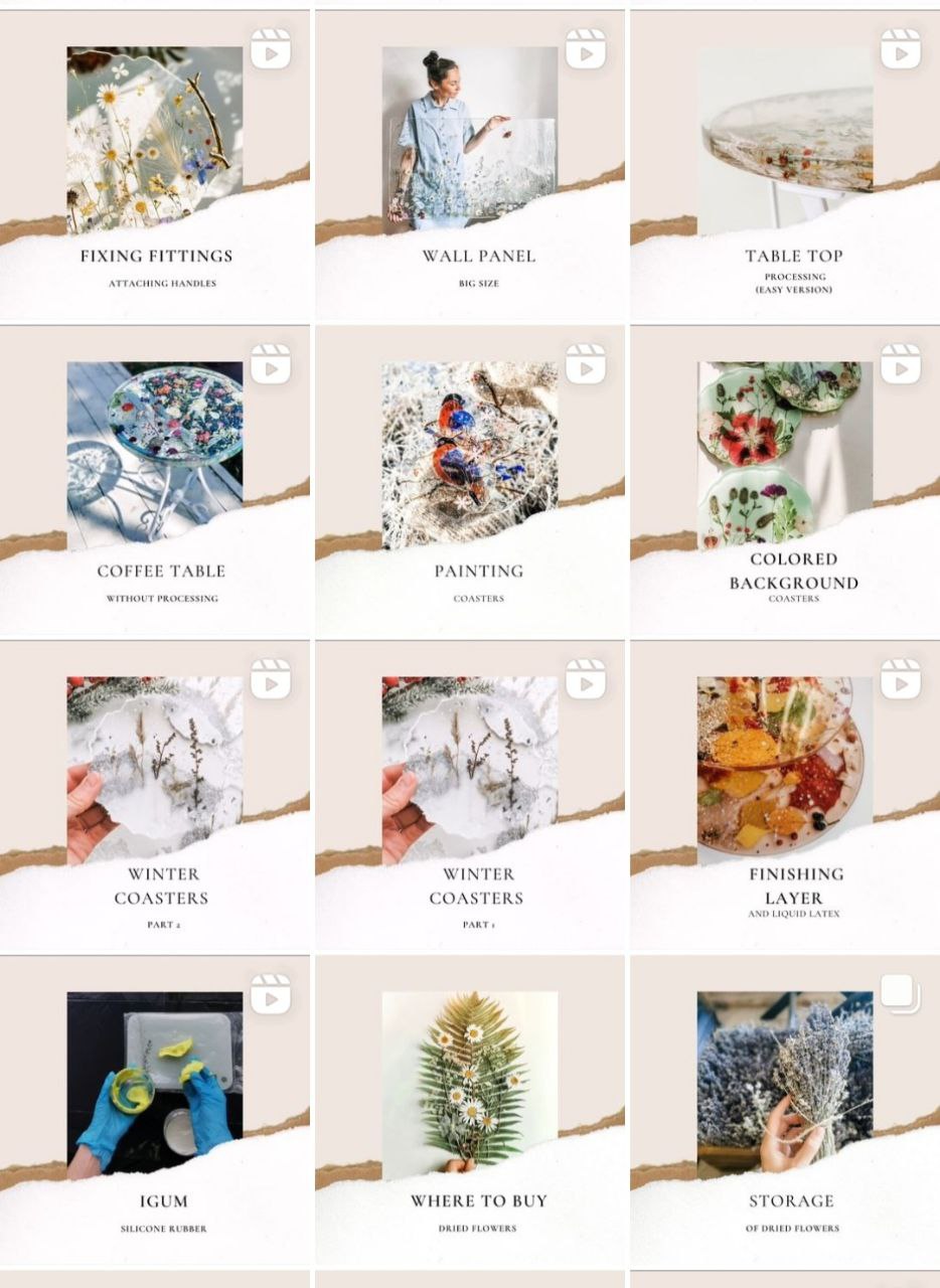 RESIN COURSE IN ENGLISH