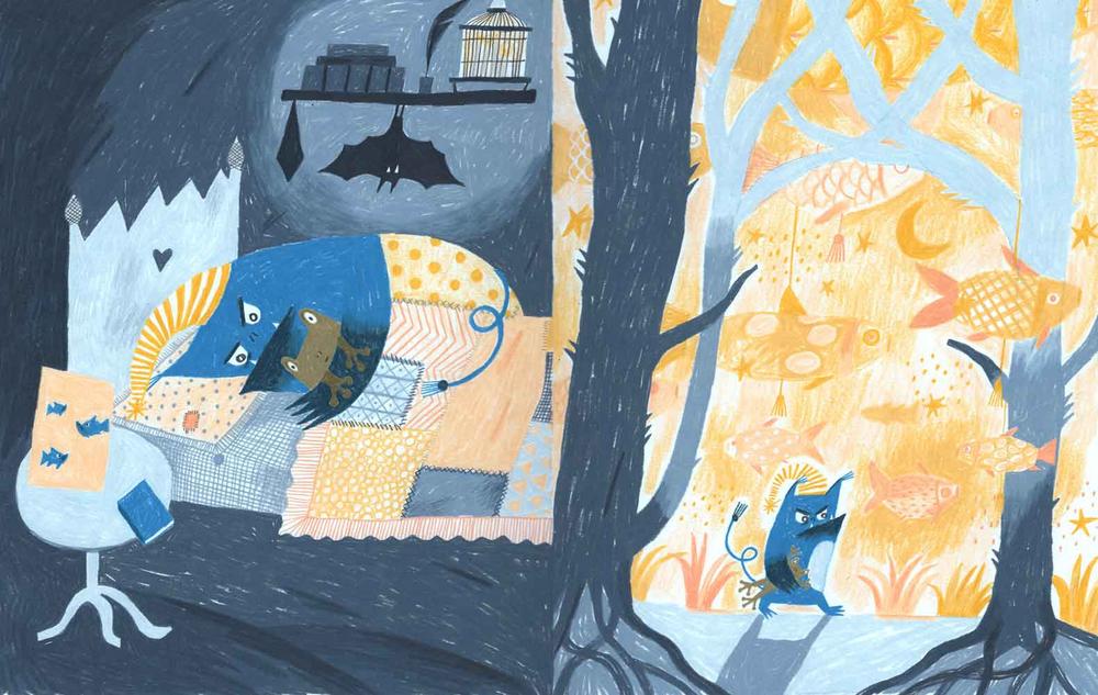 Monster's forest children picture book