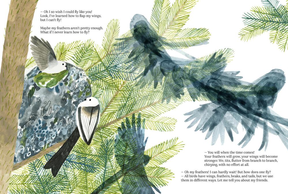 Fly like a bird Children book