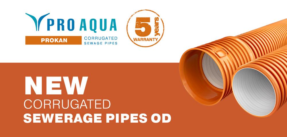 New! PRO AQUA Plant has launched the production of POLYTRON ProKan pipes in DN/OD diameters