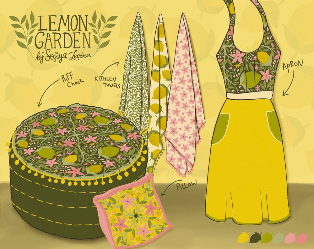 Lemon Garden Textile Collection