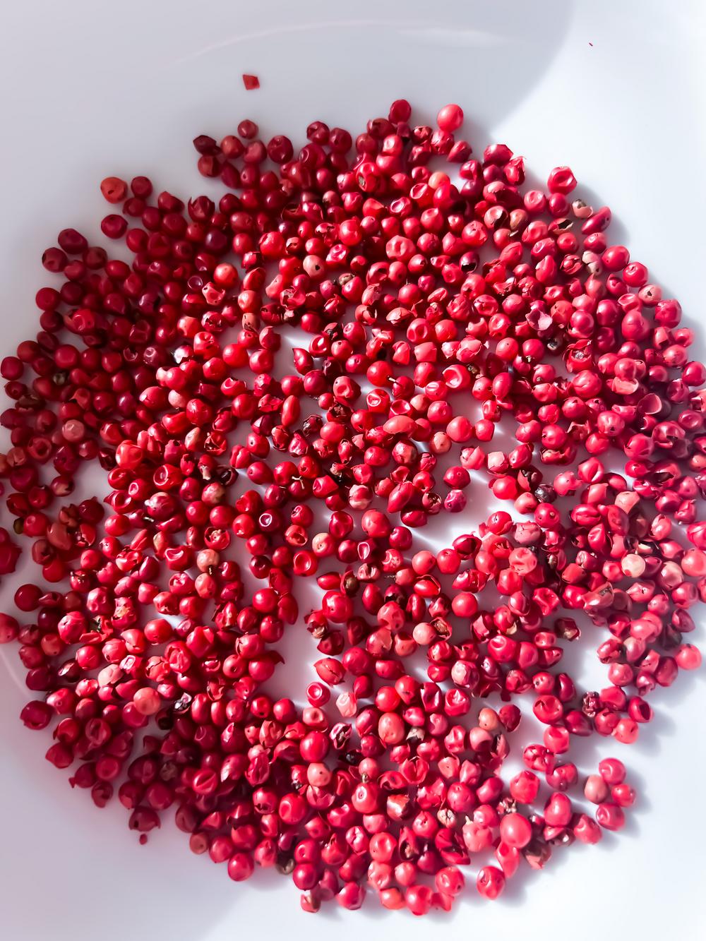 Pink peppercorn focaccia